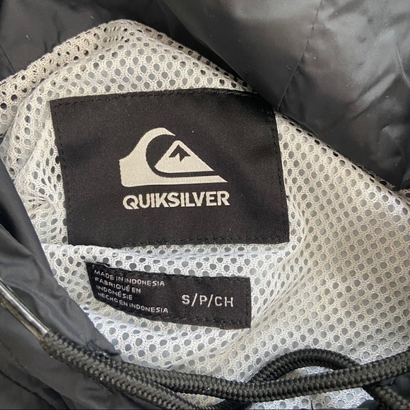 Quiksilver | Jackets & Coats | Quicksilver Black Hooded Rain Jacket ...